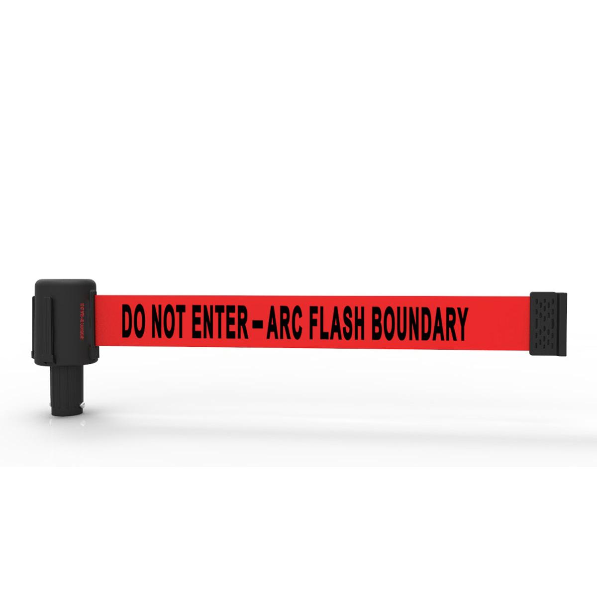 Plastic Web Barrier Retractable Arc Flash Banner – Red / Black – Line ...